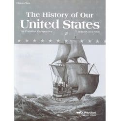 The History of Our United States Abeka Grade 4 Fourth Edition
